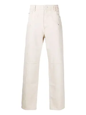MARANT Javi Straight-leg Trousers - Neutrals