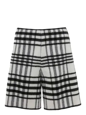 JW ANDERSON JW Anderson Tartan-Check Wide-Leg Shorts