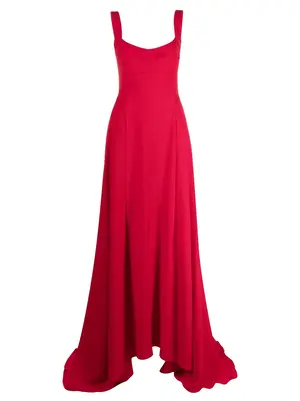 ATU BODY COUTURE Sleeveless Crepe Gown - Red