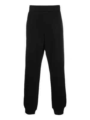 Versace Logo-embroidered Track Pants - Black