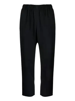 Comme Des Garçons Wool Cropped Trousers - Blue