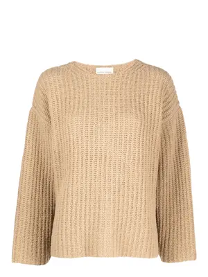 Loulou De Saison Lola Long-sleeved Knitted Jumper - Brown