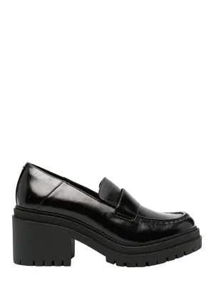 Michael Kors 75mm Leather Loafers - Black