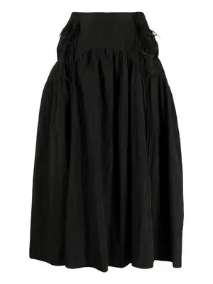 REJINA PYO Anika Pleated Midi Skirt - Black