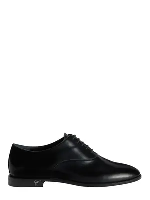 GIUSEPPE ZANOTTI Melithon Leather Oxford Shoes - Black