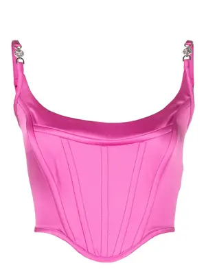 Versace Medusa '95 Satin Corset Top - Pink