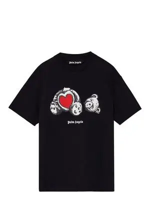 Palm Angels Bear In Love Classic Tee /white - Black