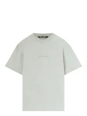 Palm Angels Reverse Logo Print T-shirt 'light - Grey