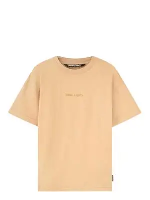 Palm Angels Gd Reverse Logo T-shirt 'beige - Tan