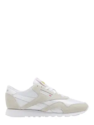 REEBOK Classic Nylon Lace Up Sneakers - White