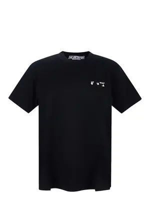 Off-White Ow Logo Slim Short-sleeve Tee /white - Black