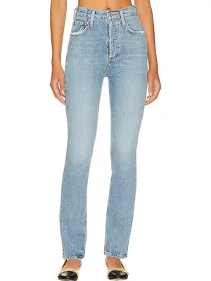 AGOLDE AGOLDE Freya Ultra High Rise Slim Jeans Quiver