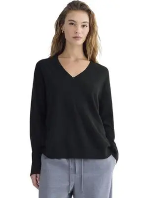 Everlane Classic V Sweater Black