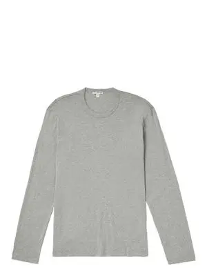 JAMES PERSE Combed Cotton-jersey T-shirt - Gray