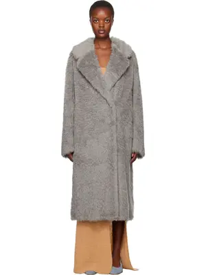 STAND STUDIO Stand Studio Nicole Faux-Fur Coat 81000 Grey