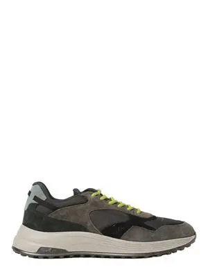 Hogan Hyperlight Leather And Mesh Sneakers Black