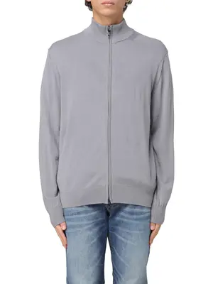 Emporio Armani Emporio Armani Zip-Up Sweater Grey