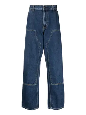 Carhartt Work In Progress Nash Dklow-rise Panelled Jeans - Blue