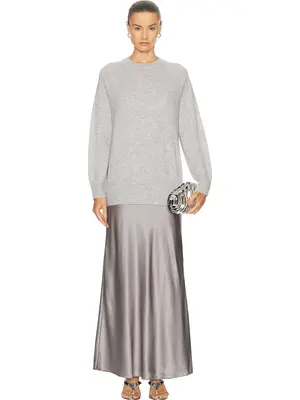 Christopher Esber Monument Long Dress Slate Grey