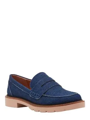 Blondo Blondo Waterproof Leather Loafer Denim Fabric
