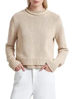 LA LIGNE Solid Marina Sweater - Sand