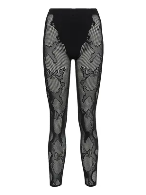 DION LEE Dion Lee Cobra Fishnet Leggings