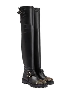 JIMMY CHOO Biker Ii Over-the-knee Boots - Black
