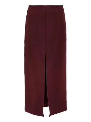 PATOU Front-slit Midi Skirt - Red