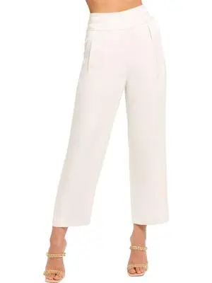 Ramy Brook Ramy Brook Joss Cropped Satin Pants Ivory