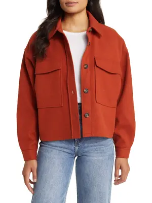 BEACHLUNCHLOUNGE Beachlunchlounge Double Face Crop Jacket Picante