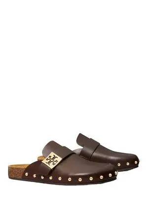 Tory Burch Tory Burch Mellow Studded Mule Deep Mocha/gold