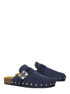 Tory Burch Tory Burch Mellow Studded Mule New Navy /silver