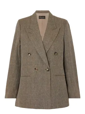 Loro Piana Aurora Double-breasted Blazer - Neutrals