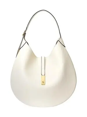 Ralph Lauren Polo ID Large Hobo Shoulder Bag Ivory