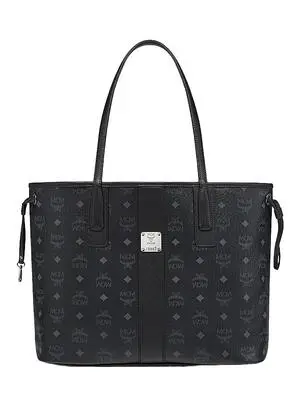 Mcm Liz Medium Reversible Tote - Black