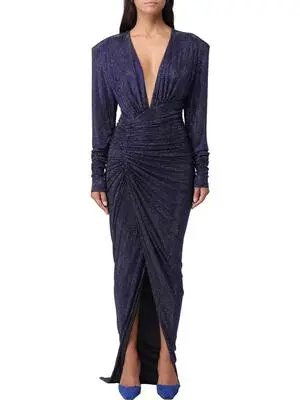 Alexandre Vauthier Long Sleeve Dress - Blue
