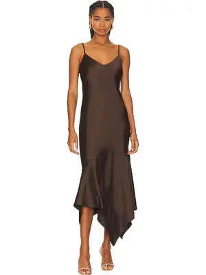 Steve Madden Lucille Slip Dress - Dark Espresso