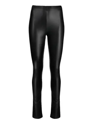 Junya Watanabe Mid-rise Matte-finish Leggings - Black