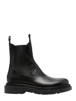 BUTTERO® Leather Chelsea Boots - Black