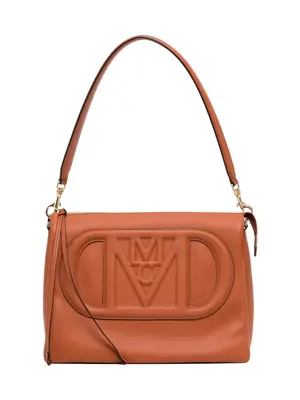 Mcm Travia Leather Shoulder Bag - Brown