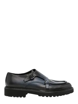 DOUCAL'S Double-buckle Monk Shoes - Black