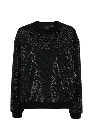 Pinko Crystal-embellished Sweatshirt - Black