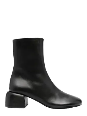 Marsèll 50mm Basata Leather Ankle Boots - Black