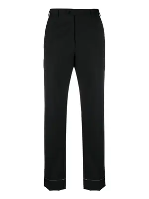 Brioni Tailored Straight-leg Trousers - Black
