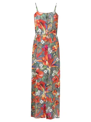 AMIR SLAMA Floral-print Maxi Dress - Multicolour
