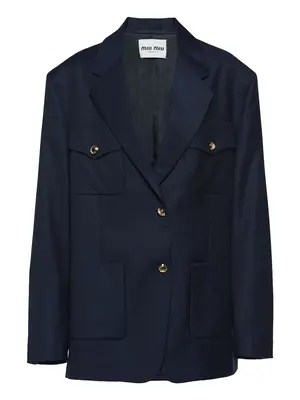 MIU MIU Miu Miu Single-Breasted Blazer