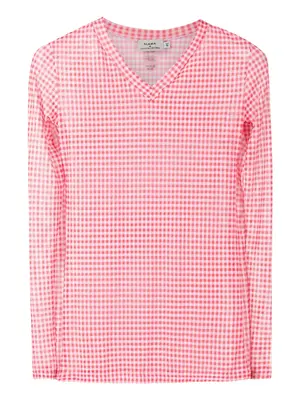 AMIR SLAMA Amir Slama Gingham-Check Pattern Top