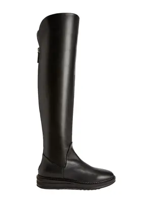 GIUSEPPE ZANOTTI Malakhie Knee-high Leather Boots - Black