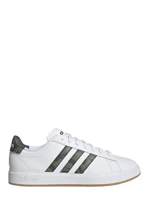 Adidas Grand Court Camo Gum Sneakers - White