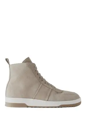 Mr P. Larry Suede High-top Sneakers - Neutrals